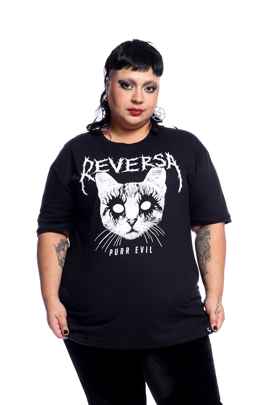 Camiseta Gato Evil | Loja Reversa