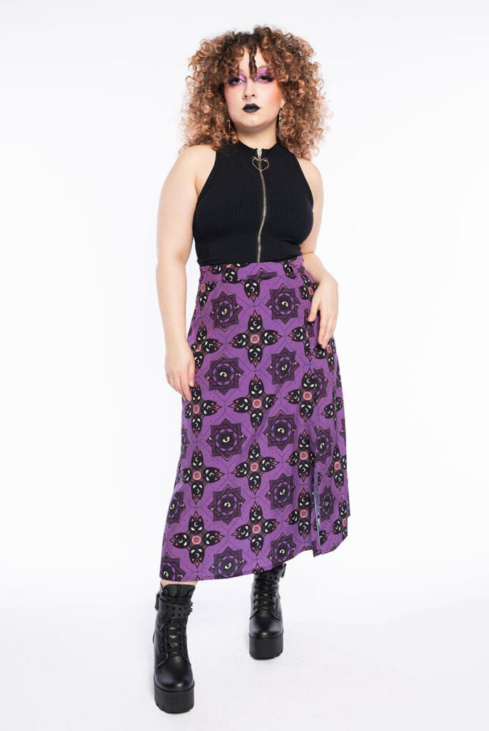 Saia Midi Kaleidoscat | Loja Reversa